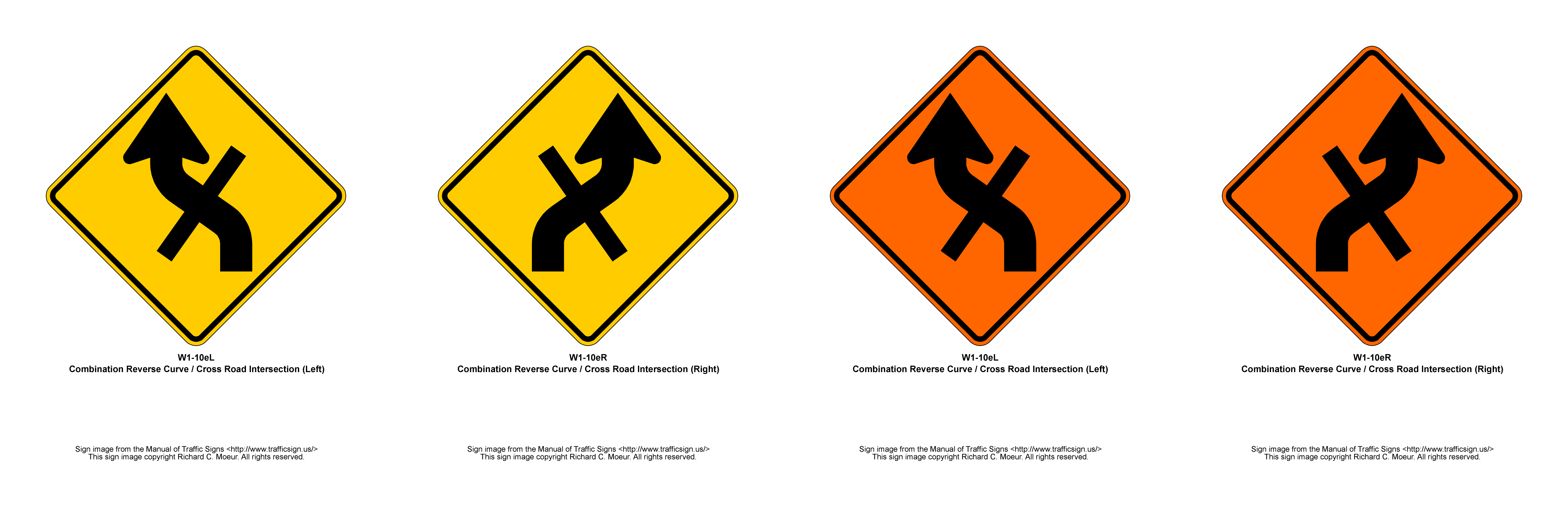 Manual of Traffic Signs - W1 Series Signs