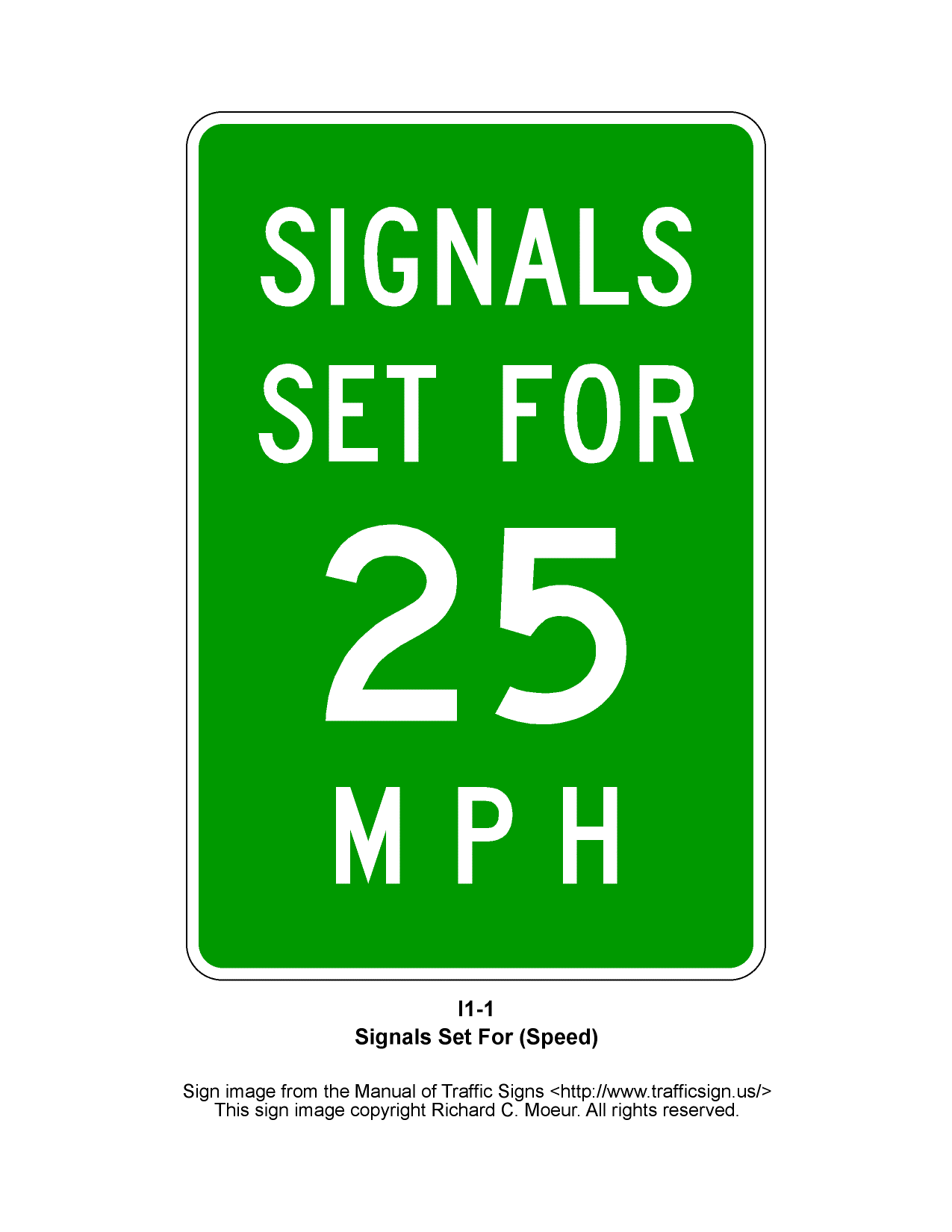 Manual of Traffic Signs - I Series Signs