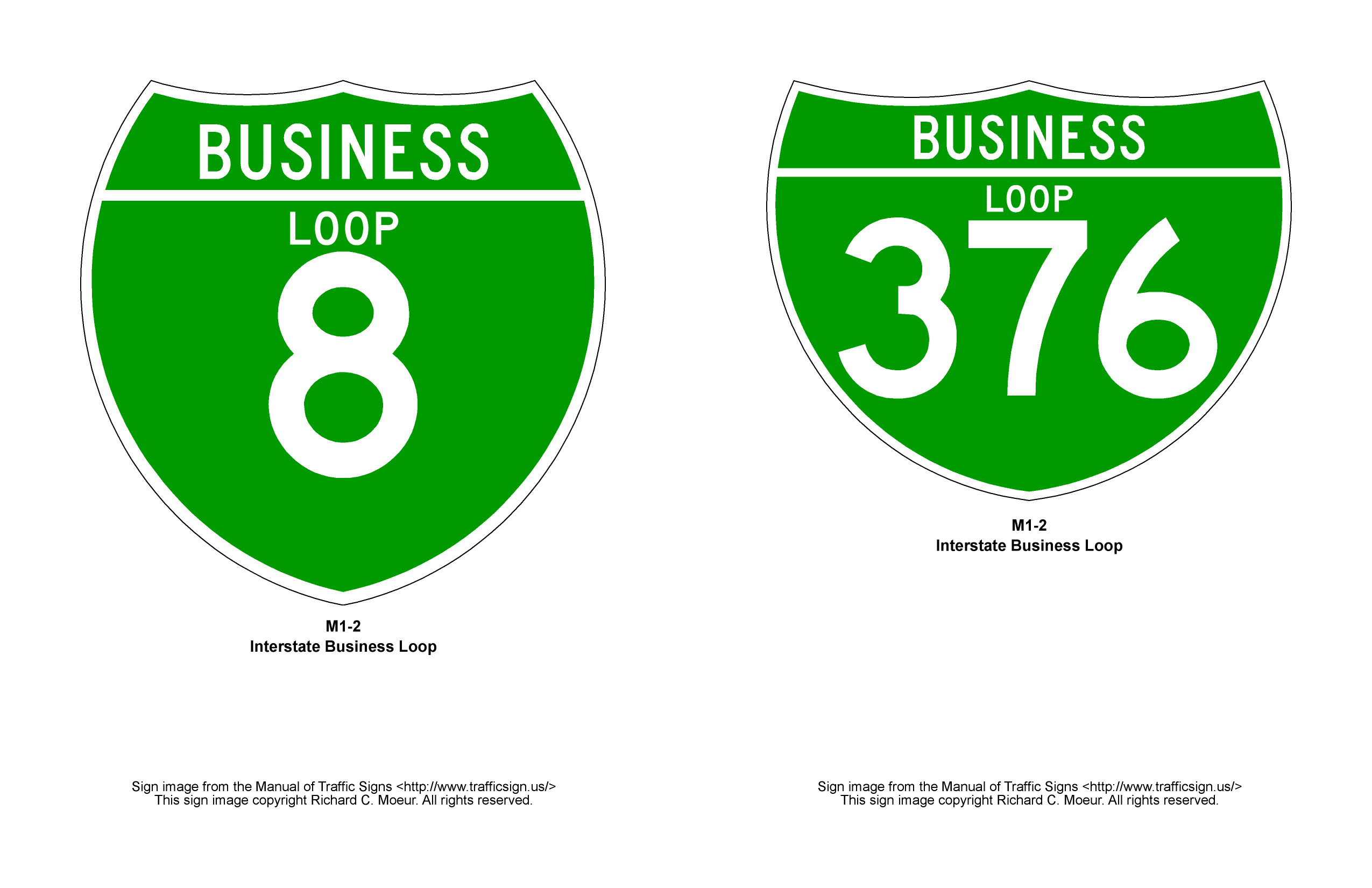 Manual of Traffic Signs - M1 Series Signs