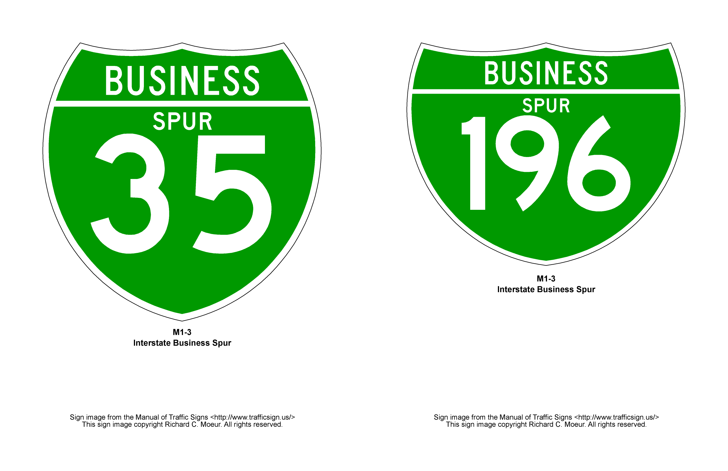 Manual of Traffic Signs - M1 Series Signs