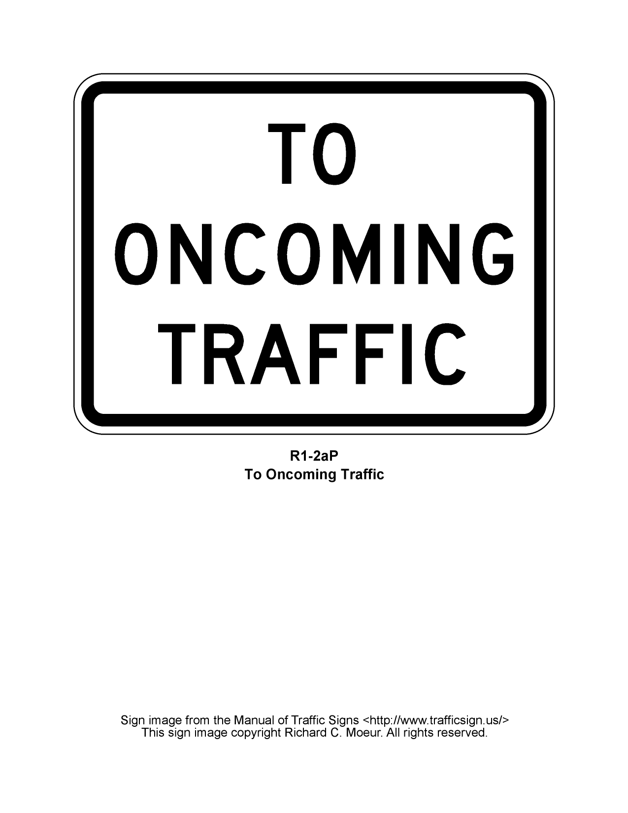 Manual of Traffic Signs - R1 Series Signs