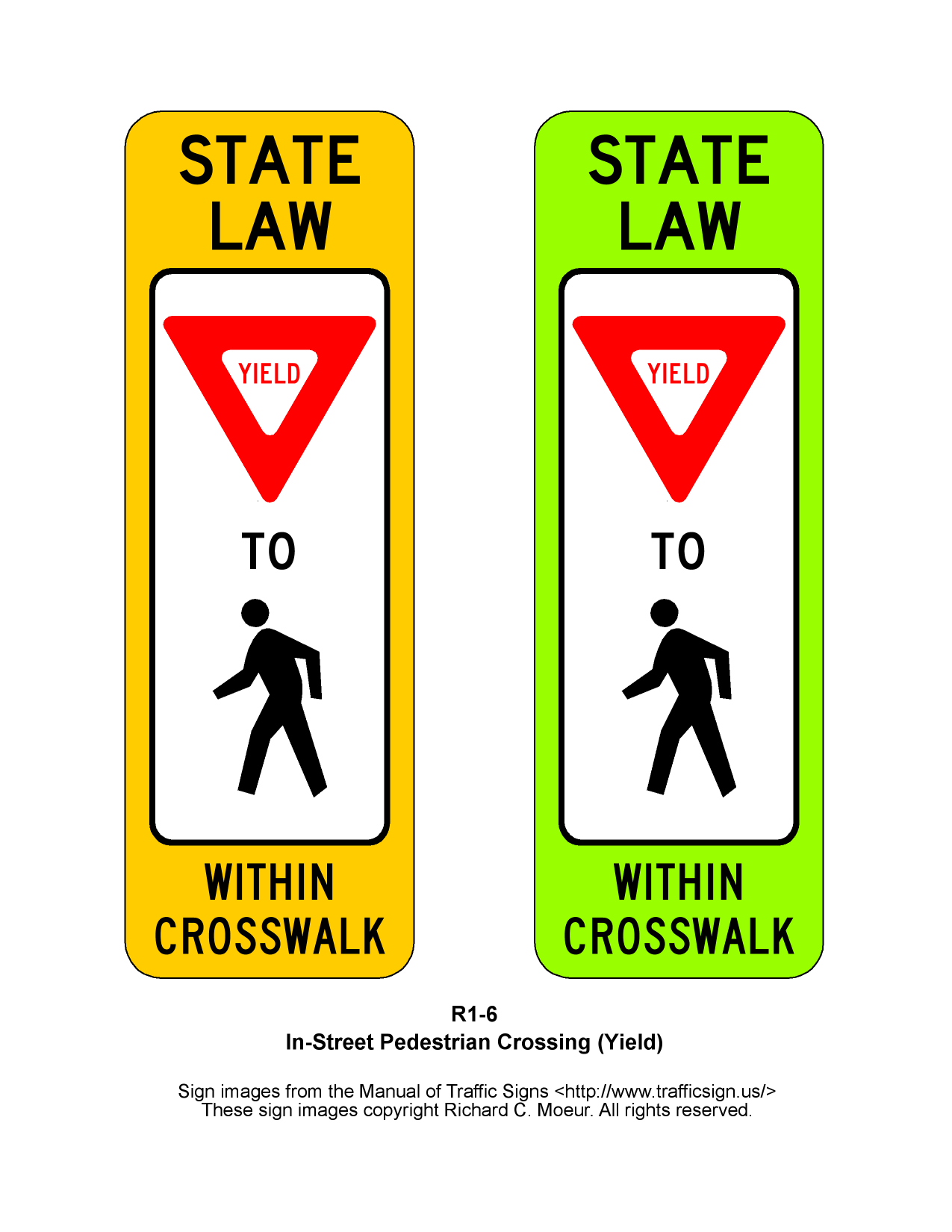 Manual of Traffic Signs - R1 Series Signs