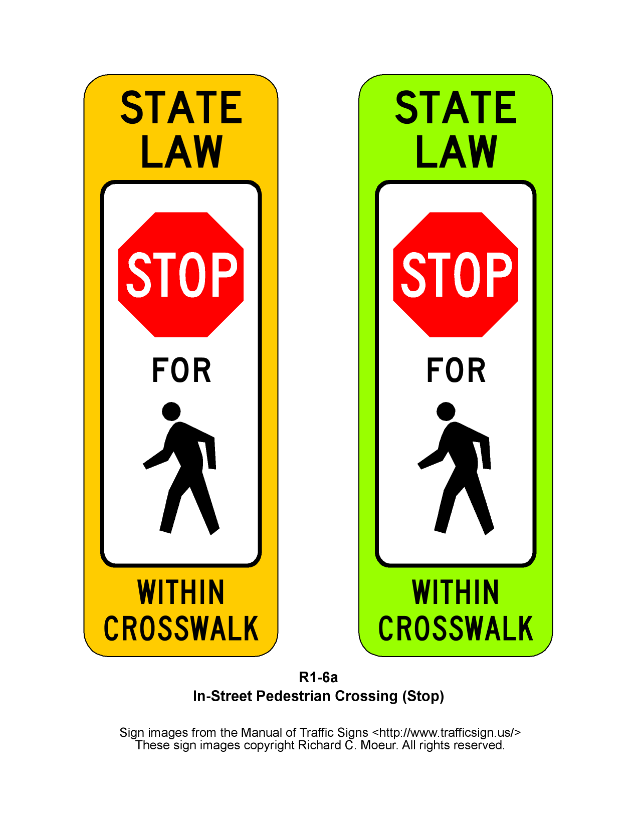 Manual of Traffic Signs - R1 Series Signs