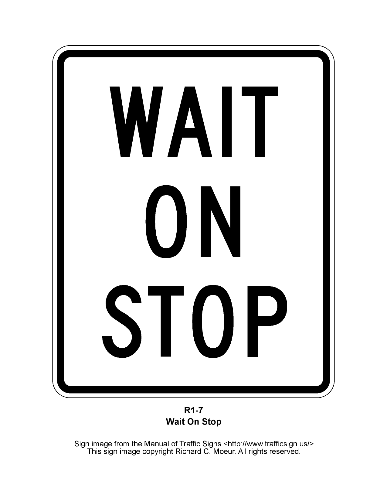 Manual of Traffic Signs - R1 Series Signs