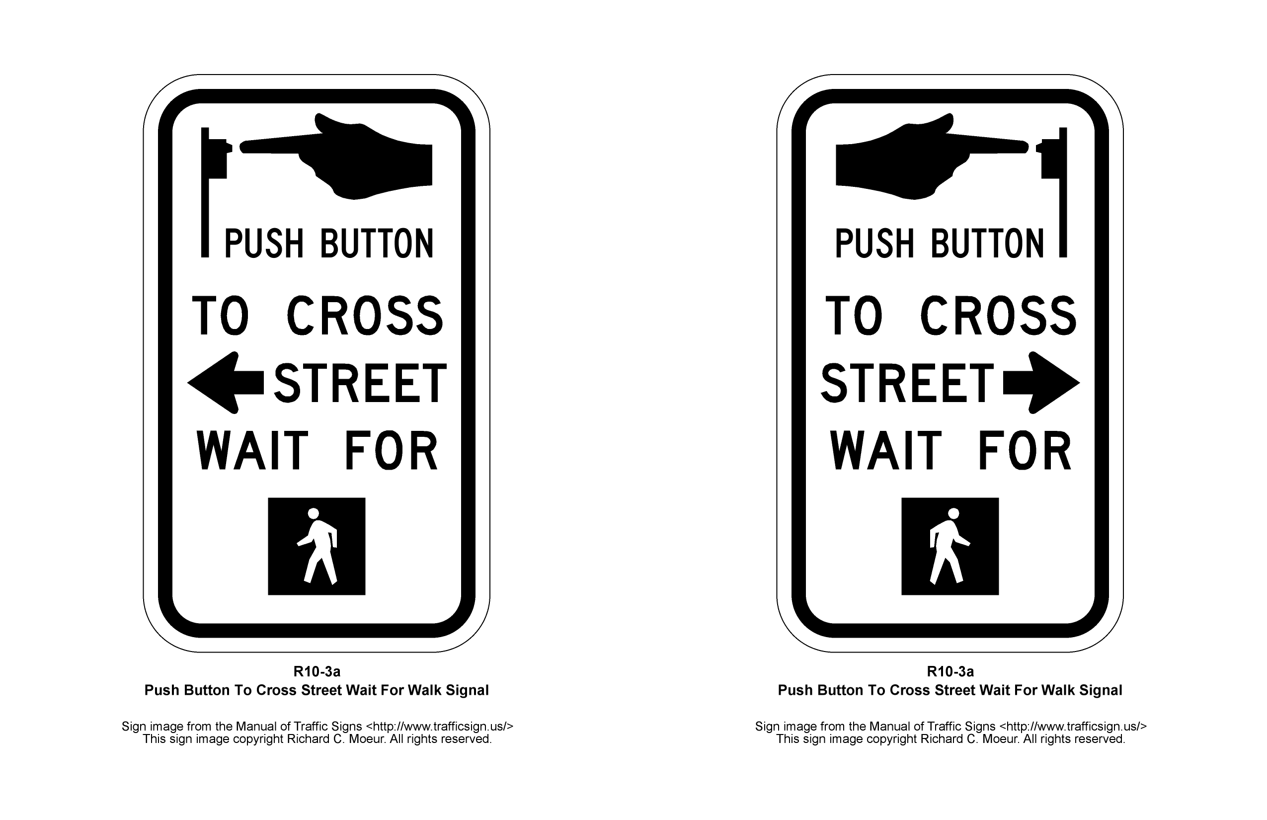 Manual of Traffic Signs - R10 Series Signs