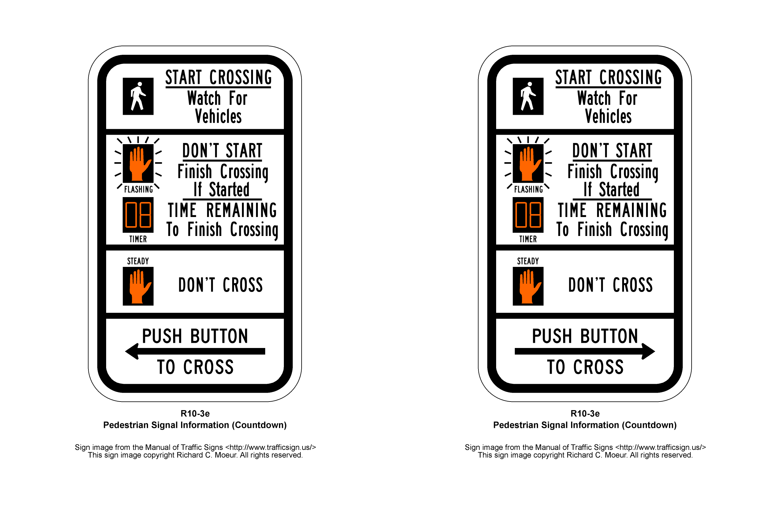 Manual of Traffic Signs - R10 Series Signs