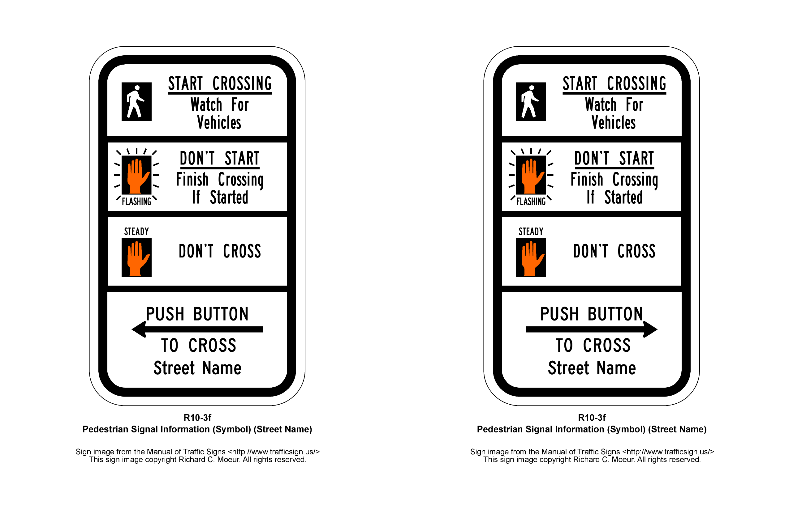 Manual of Traffic Signs - R10 Series Signs