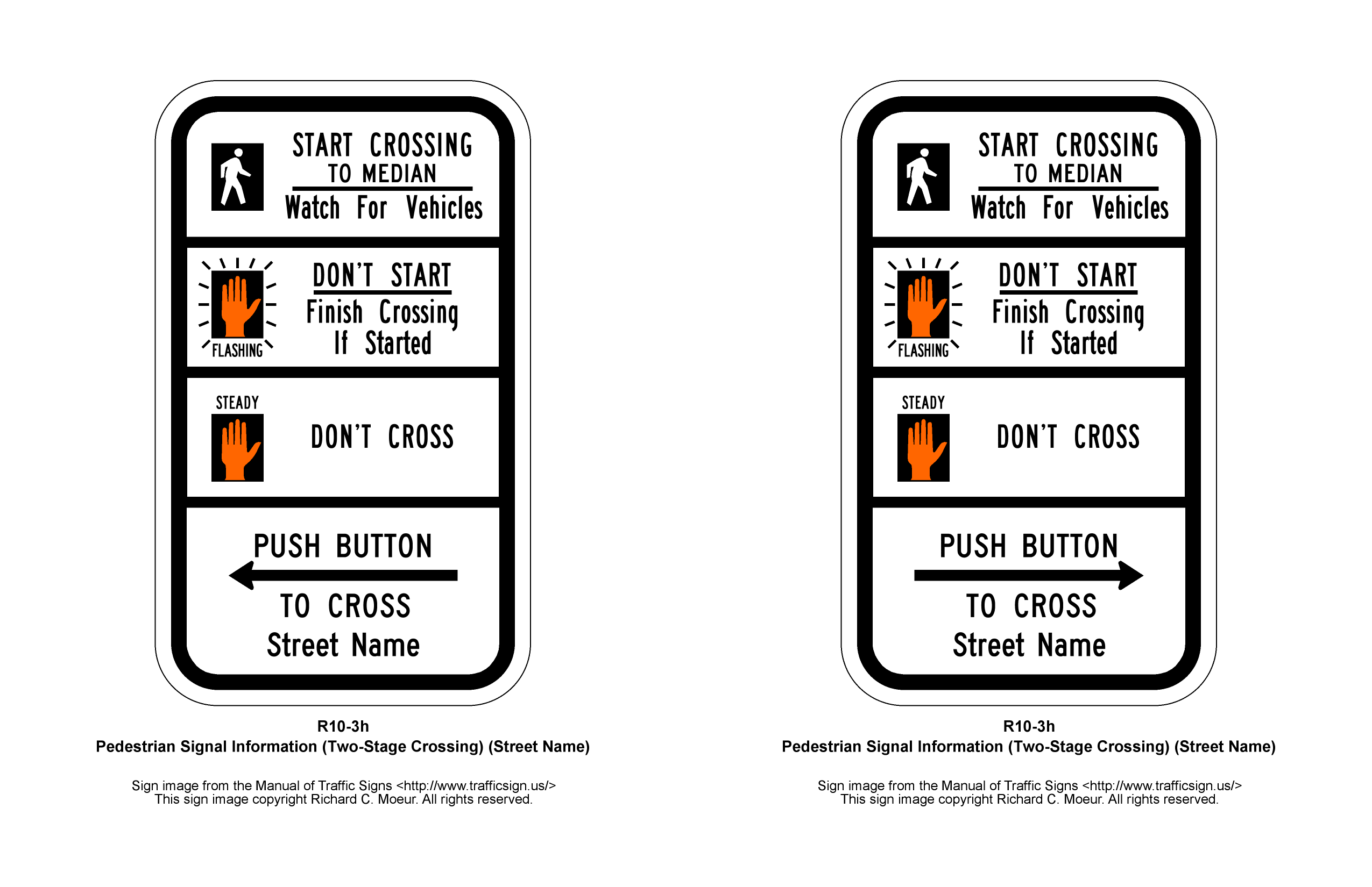 Manual of Traffic Signs - R10 Series Signs