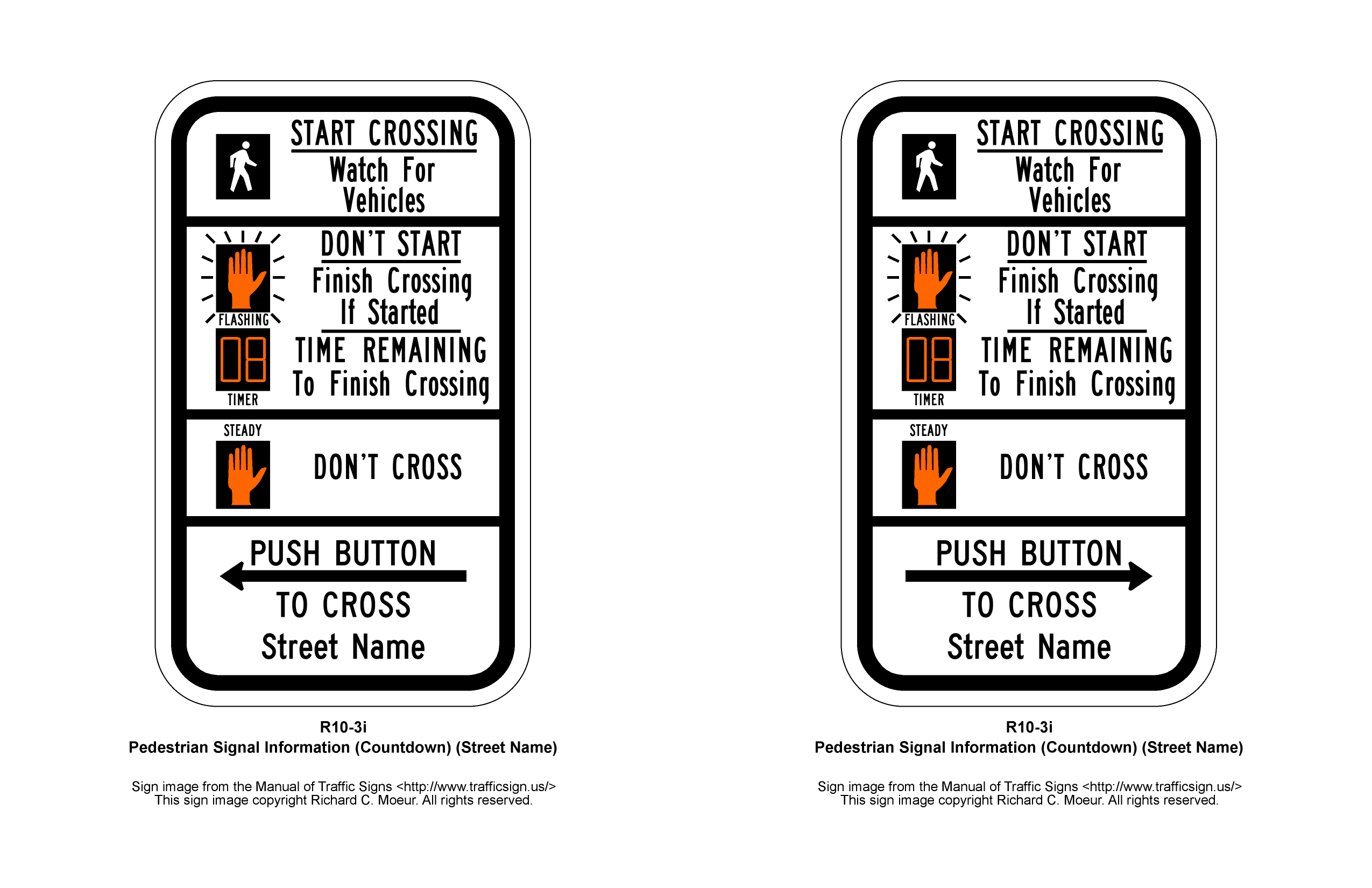 Manual of Traffic Signs - R10 Series Signs