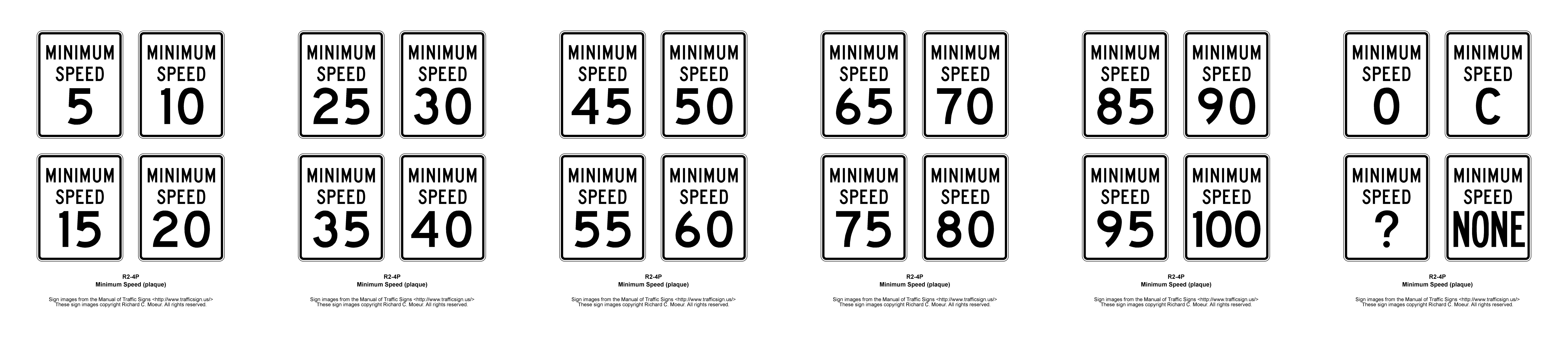 Manual of Traffic Signs - R2 Series Signs