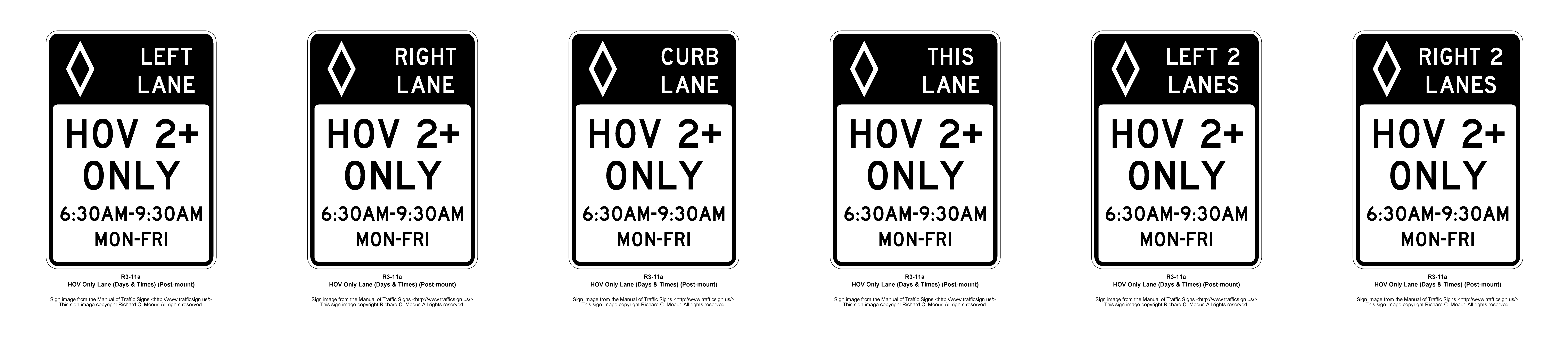 Manual of Traffic Signs - R3 Series Signs