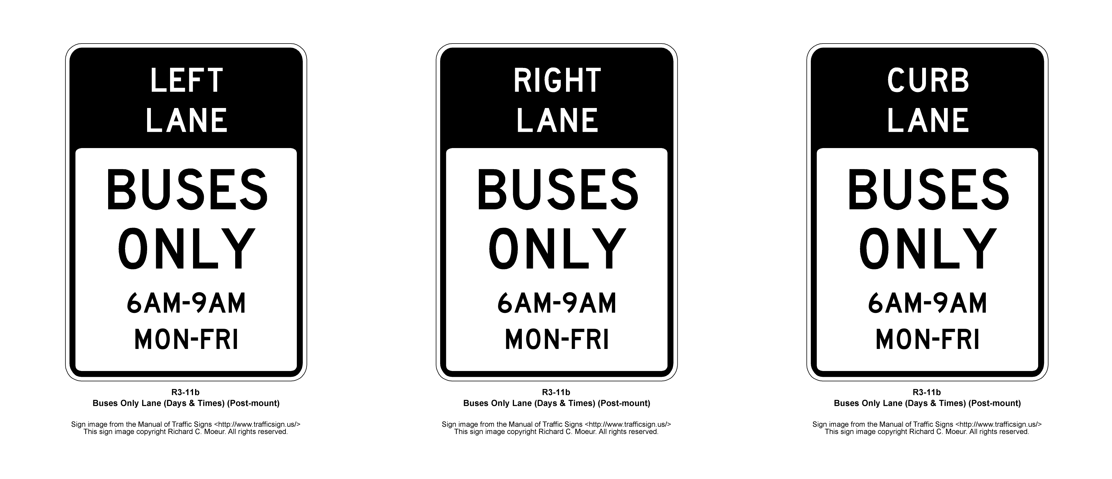 Manual of Traffic Signs - R3 Series Signs