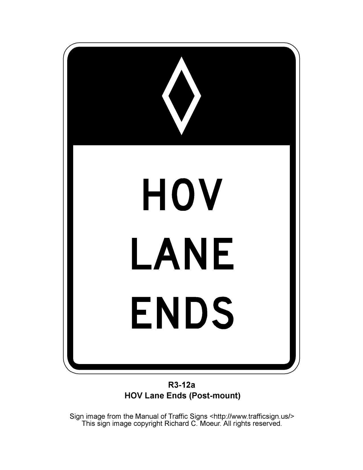 Manual of Traffic Signs - R3 Series Signs