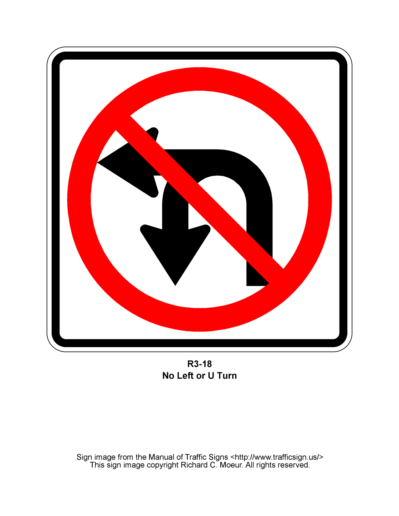 Manual of Traffic Signs - R3 Series Signs