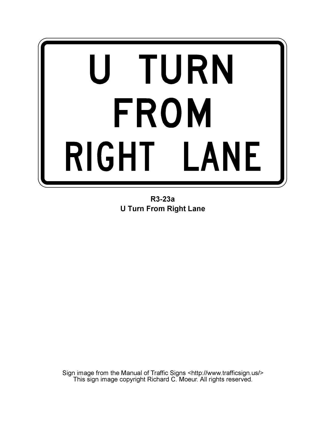 Manual of Traffic Signs - R3 Series Signs
