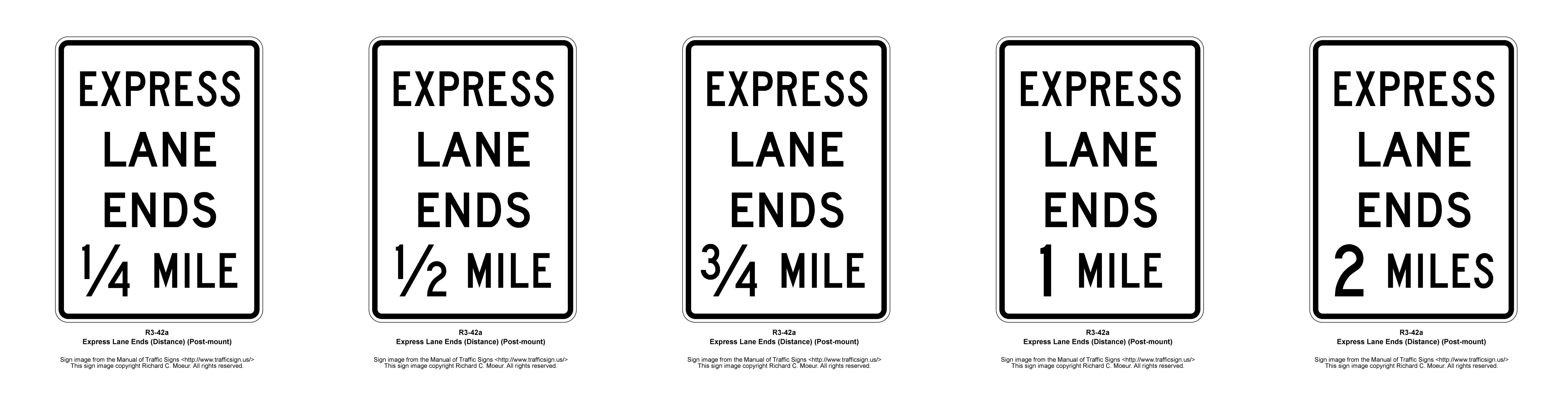 Manual of Traffic Signs - R3 Series Signs