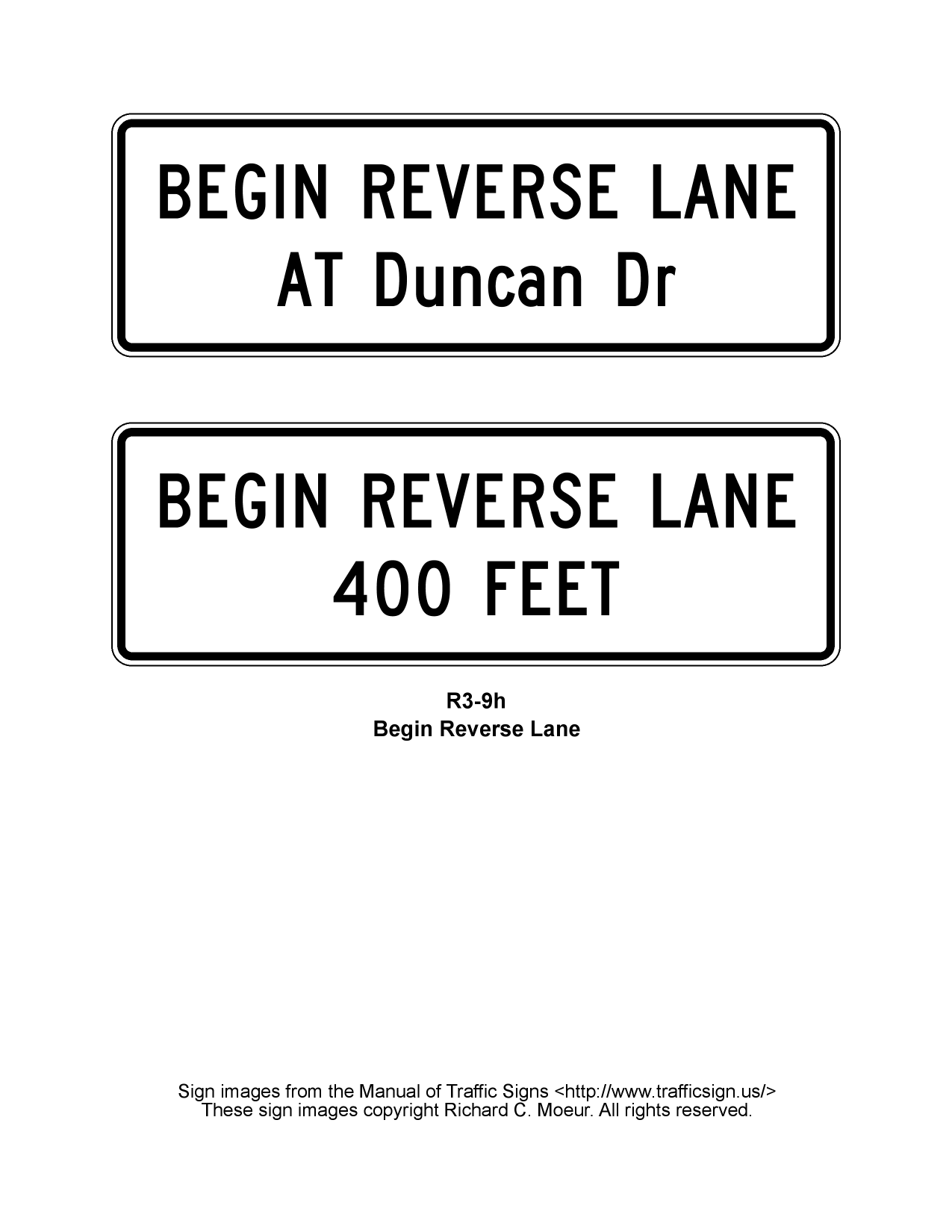 Manual of Traffic Signs - R3 Series Signs