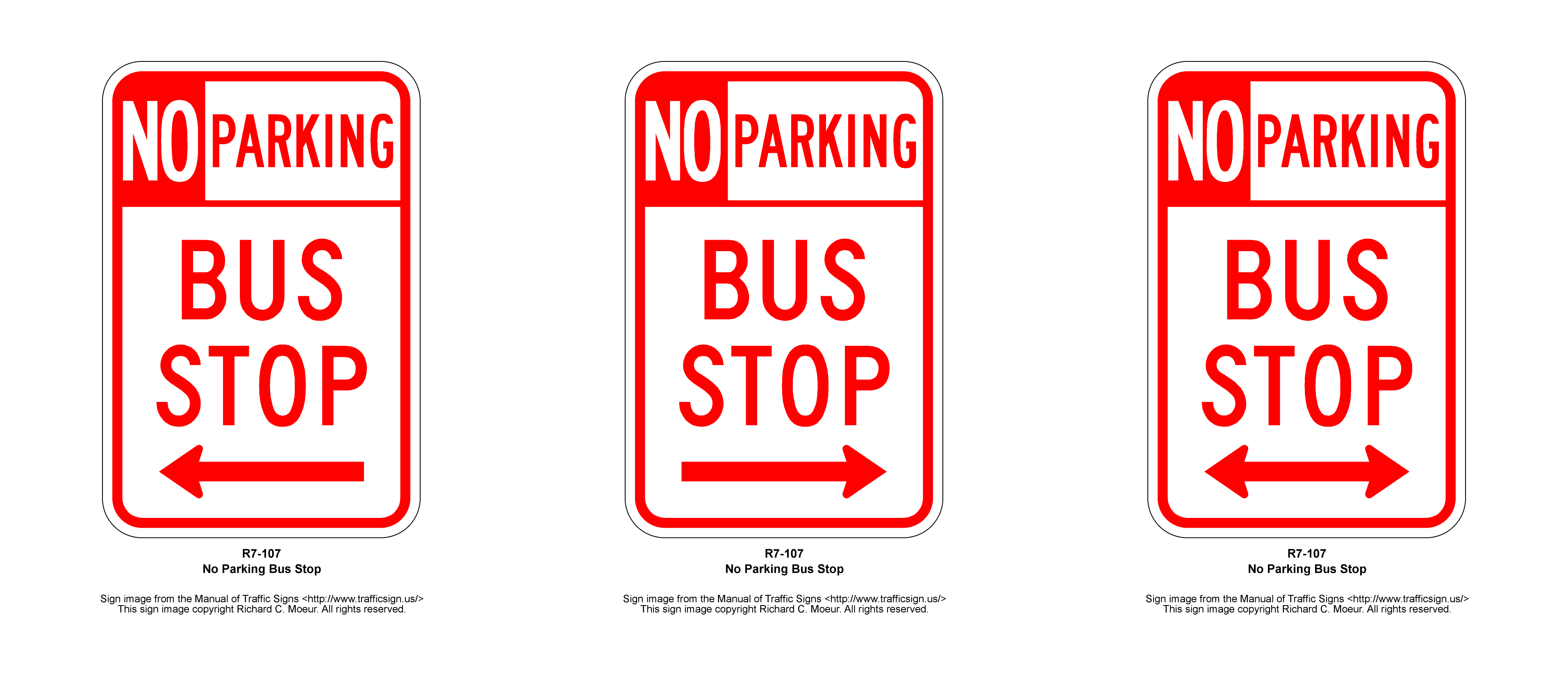 Manual of Traffic Signs - R7 Series Signs