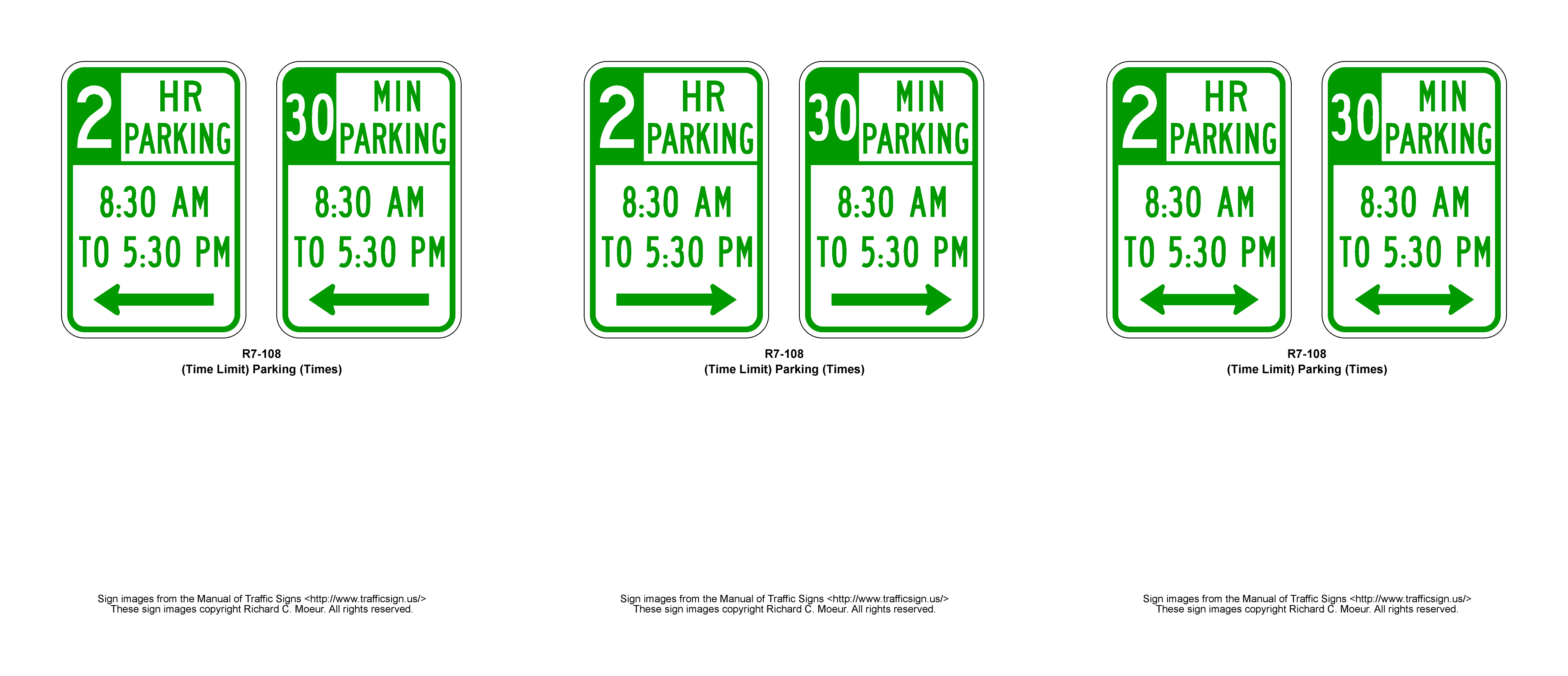 Manual of Traffic Signs - R7 Series Signs