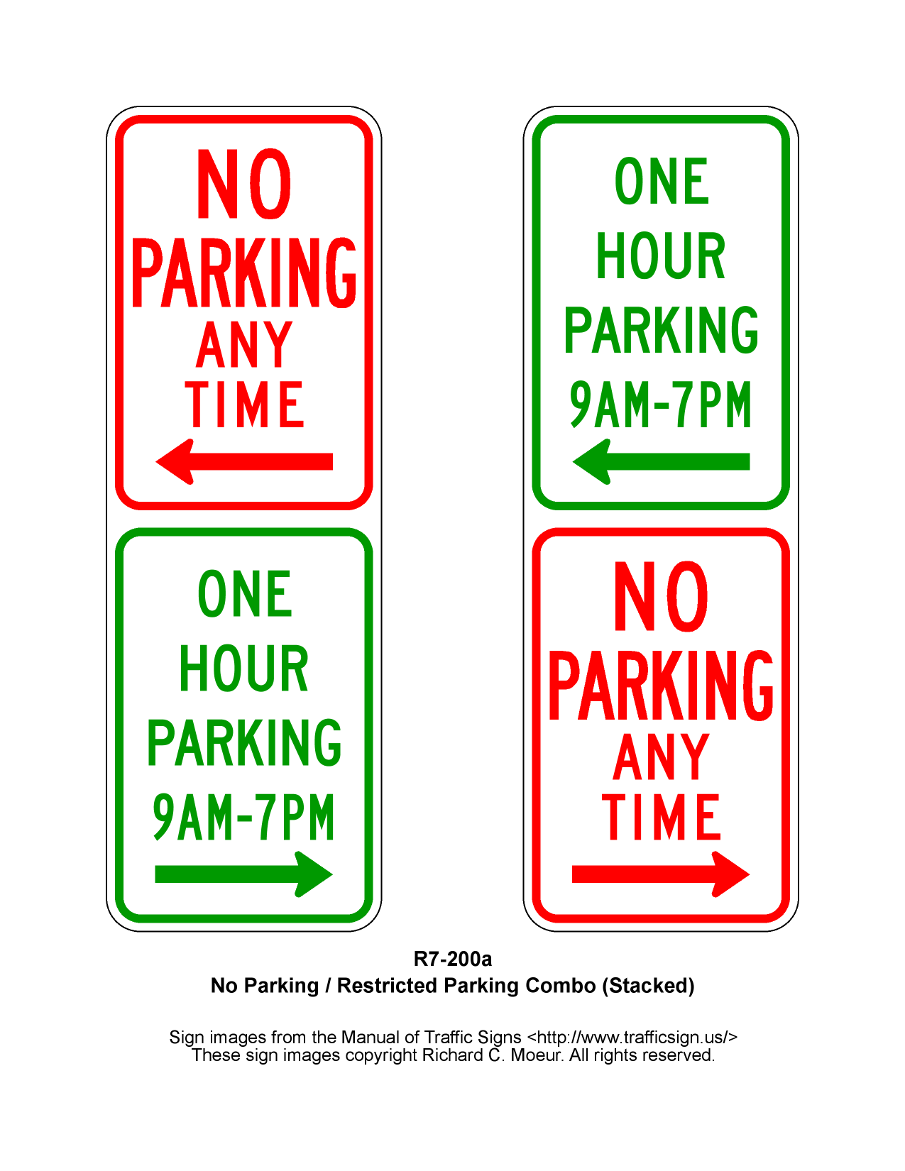 Manual of Traffic Signs - R7 Series Signs