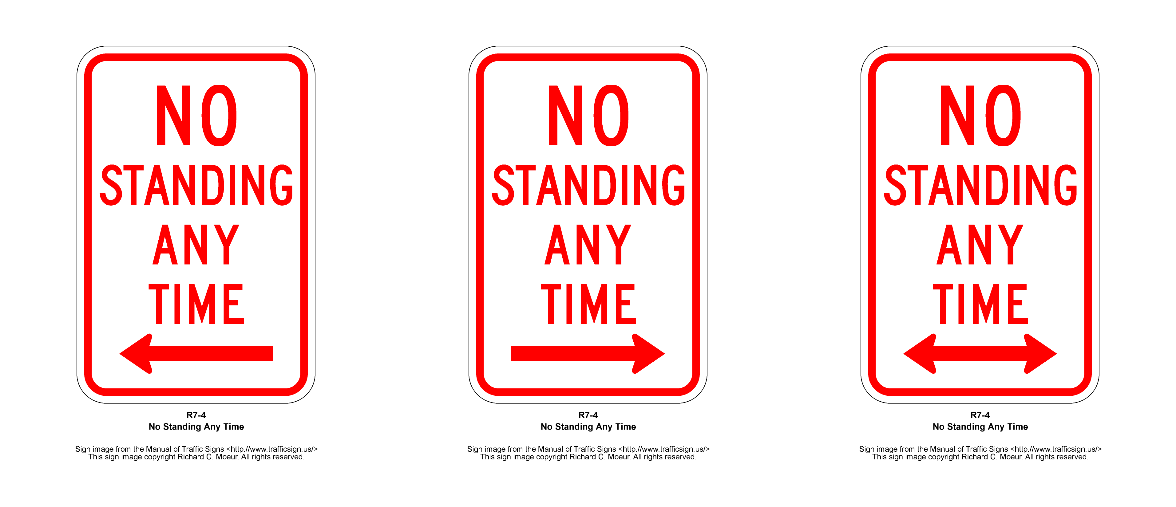 Manual of Traffic Signs - R7 Series Signs