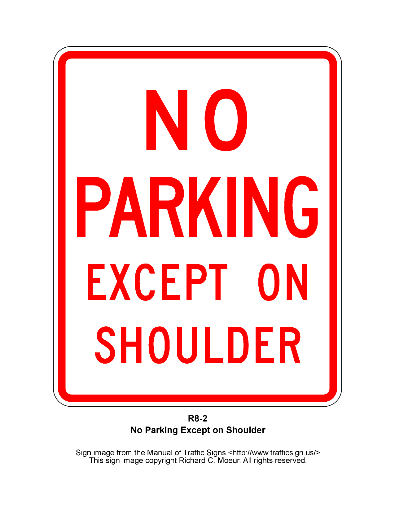 Manual of Traffic Signs - R8 Series Signs