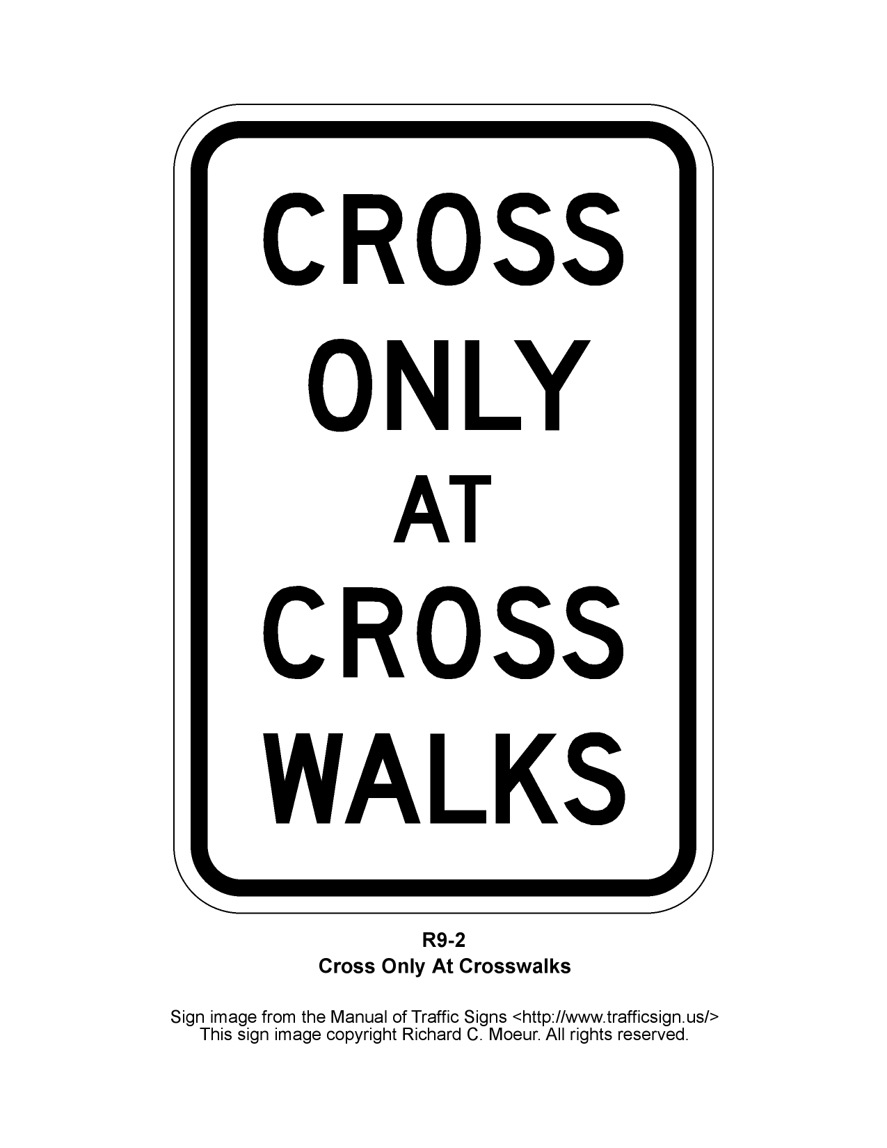 Manual of Traffic Signs - R9 Series Signs