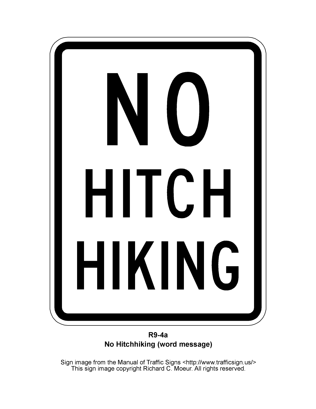 Manual of Traffic Signs - R9 Series Signs