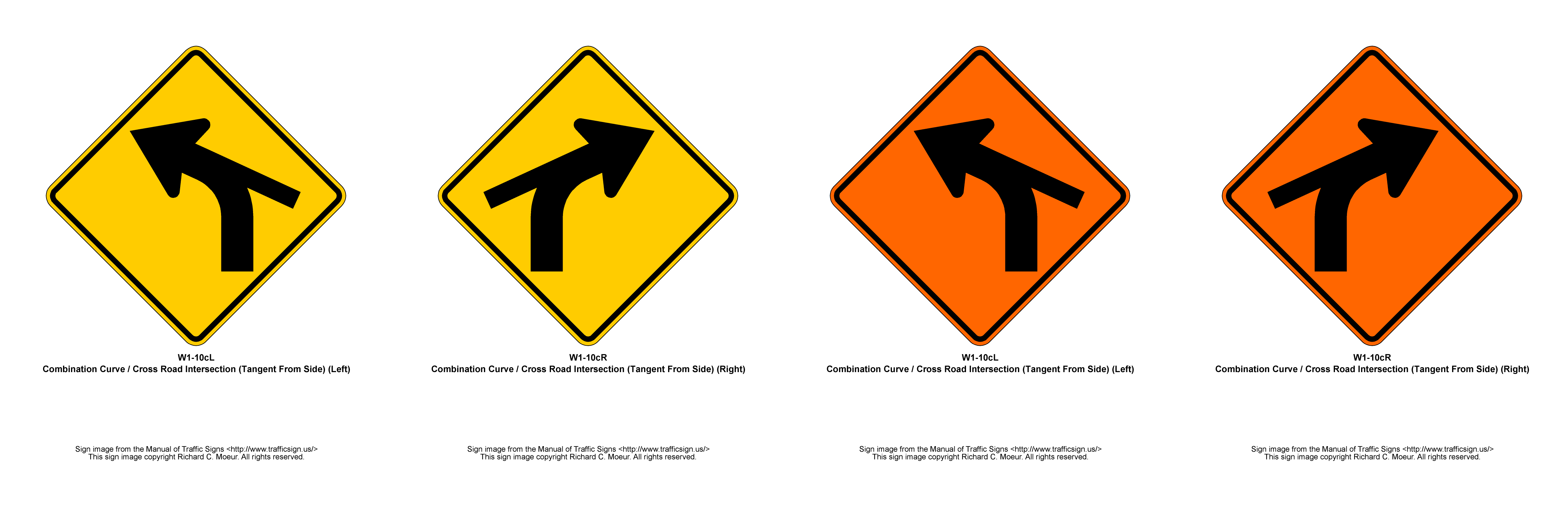 Manual of Traffic Signs - W1 Series Signs