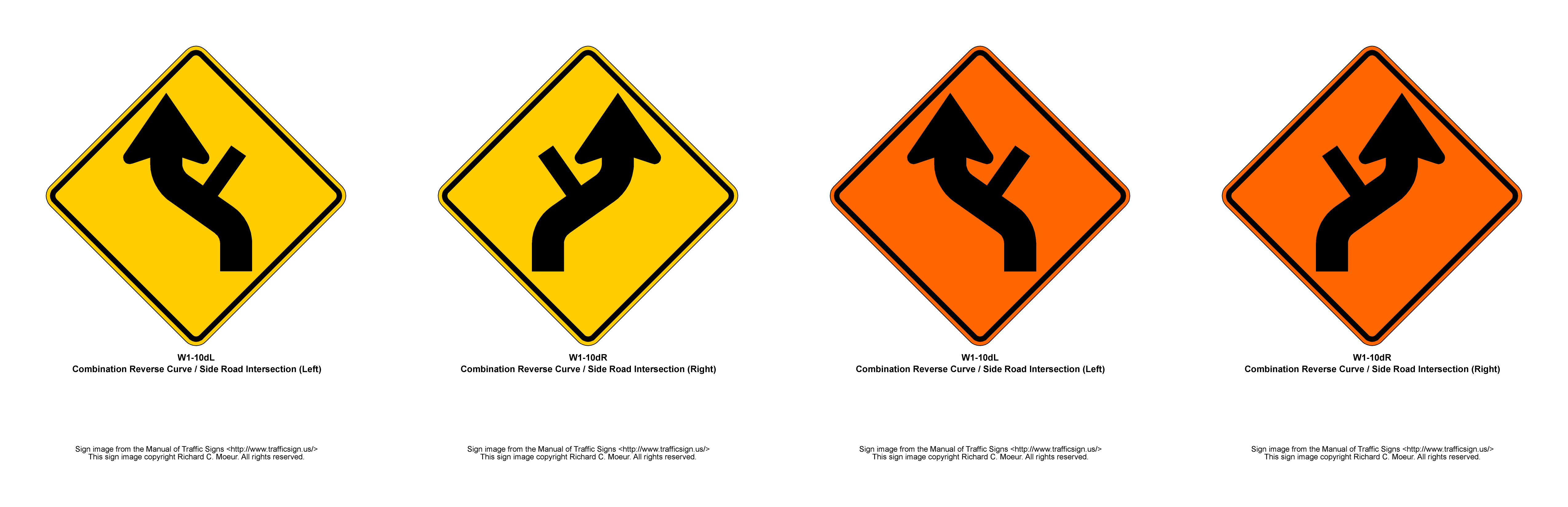 Manual of Traffic Signs - W1 Series Signs