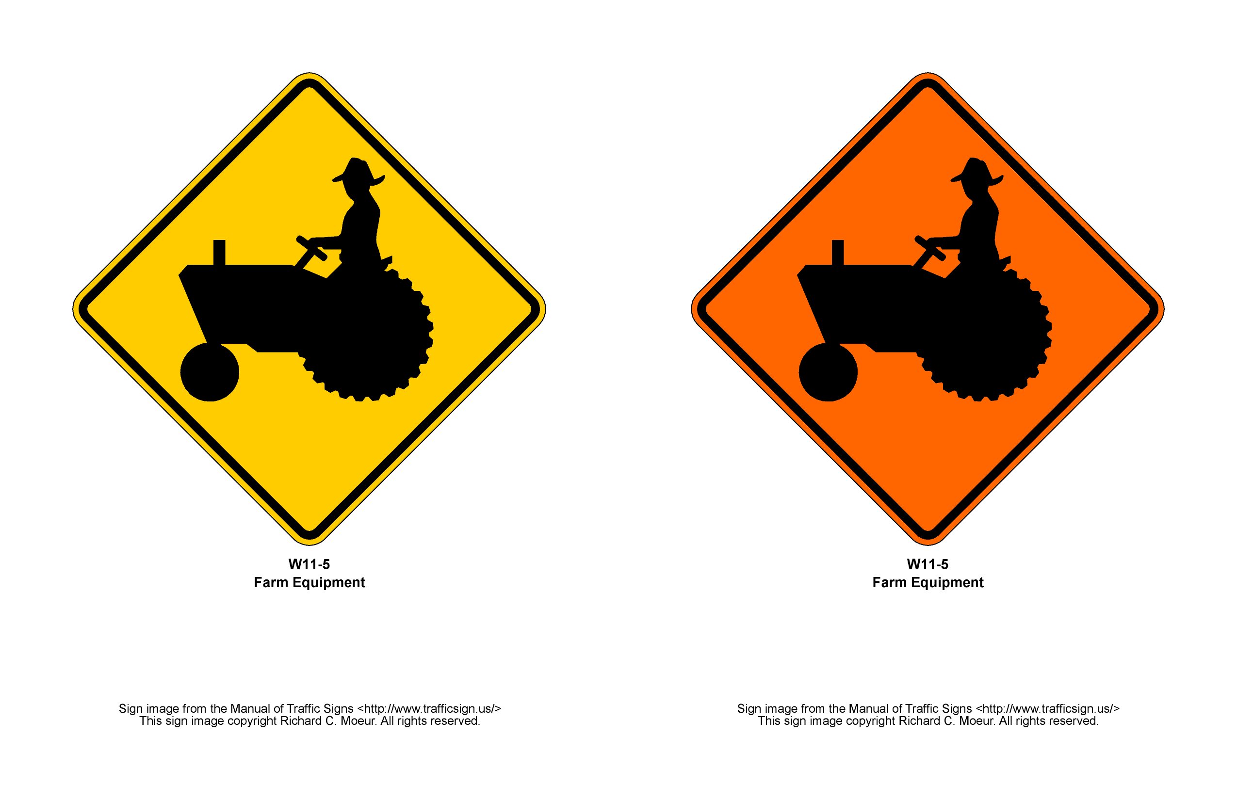 Manual of Traffic Signs - W11 Series Signs