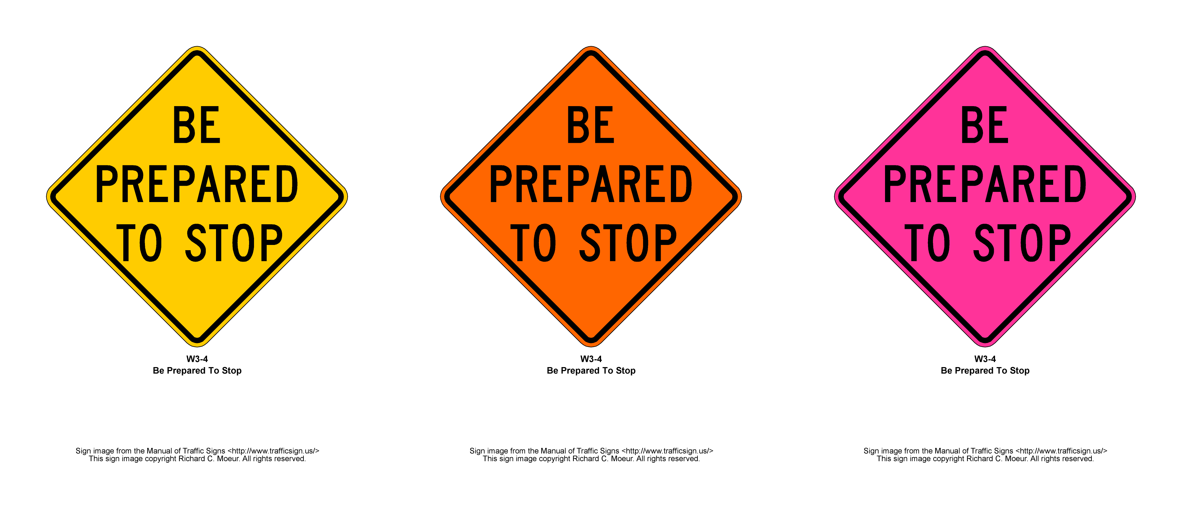 Manual of Traffic Signs - Temporary Traffic Control Signs