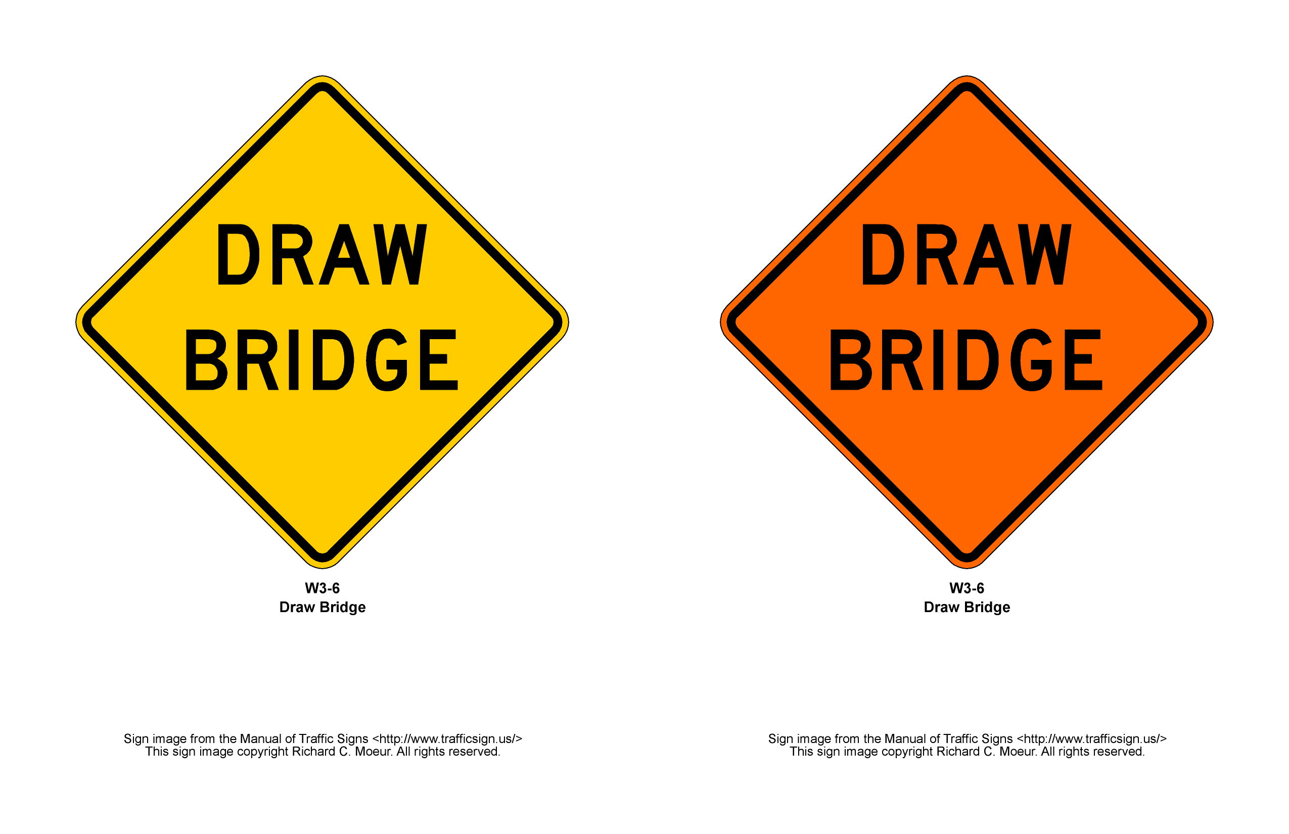 Manual of Traffic Signs - W3 Series Signs