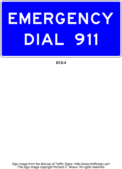 Manual of Traffic Signs - D12 Series Signs