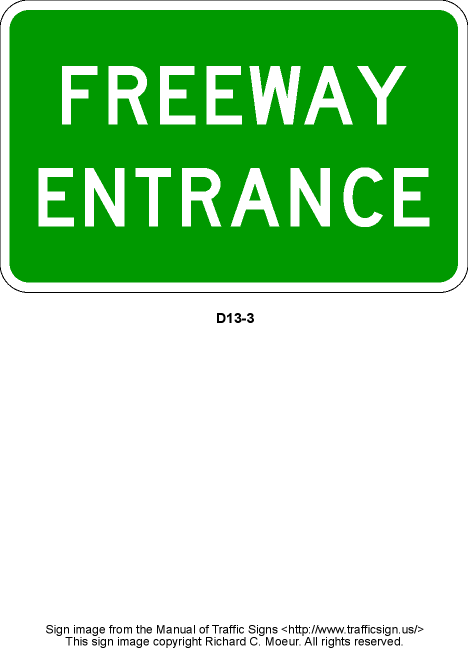 Manual of Traffic Signs - D13 Series Signs