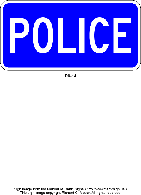 Manual of Traffic Signs - D9 Series Signs
