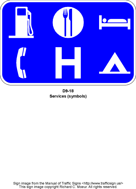 Manual of Traffic Signs - D9 Series Signs