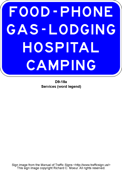 Manual of Traffic Signs - D9 Series Signs