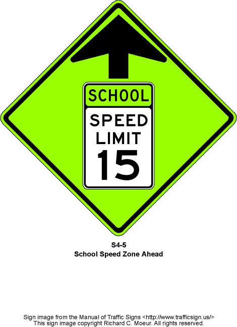 Manual of Traffic Signs - School Signs