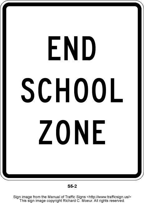 Manual of Traffic Signs - School Signs