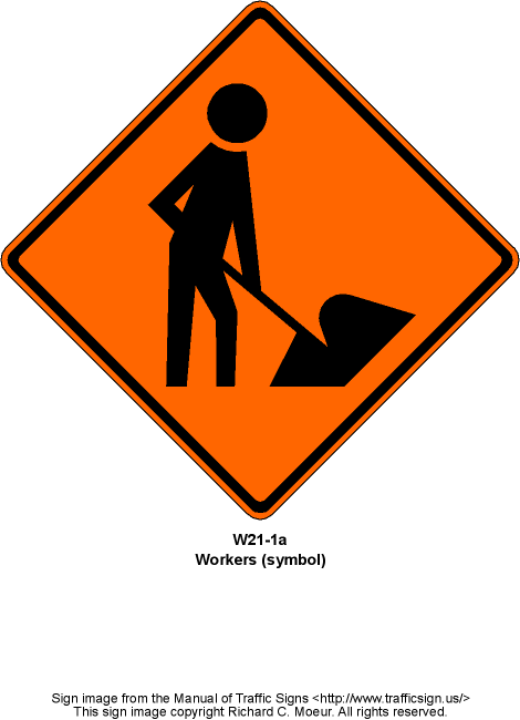 Manual of Traffic Signs - W21 Series Signs