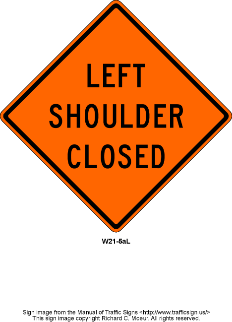 Manual of Traffic Signs - W21 Series Signs