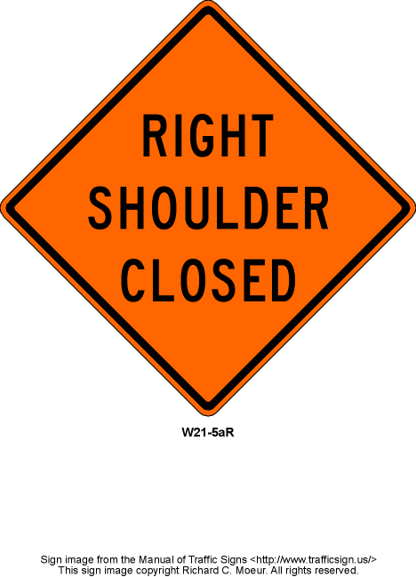 Manual of Traffic Signs - W21 Series Signs