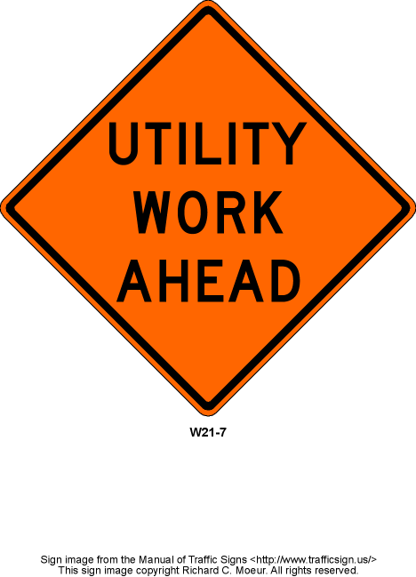 Manual of Traffic Signs - W21 Series Signs